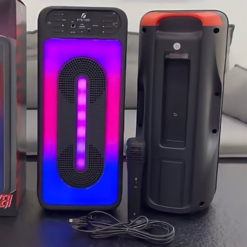 Caixa de Som Bluetooth Led RGB Modelo KTS-1555 - Brasil Comércios-Loja